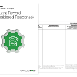 Thought Record (Considered Response) | Psychology Tools