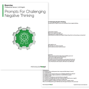Prompts For Challenging Negative Thinking (Archived) | Psychology Tools